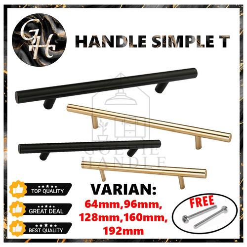 Jual Handle lemari Handle Hitam Black Emas Gold Tarikan Laci Minimalis ...