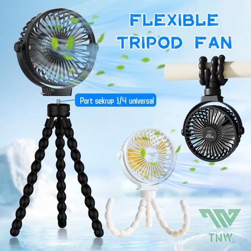 Jual TNW Kipas Angin Portable Mini Desk Fan USB Hand Fans Rotating Clip ...