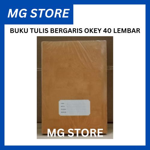 Jual BUKU TULIS OKEY 40 LEMBAR UKURAN PANJANG - ISI 10 BUKU - Kota Medan - MG Stores | Tokopedia