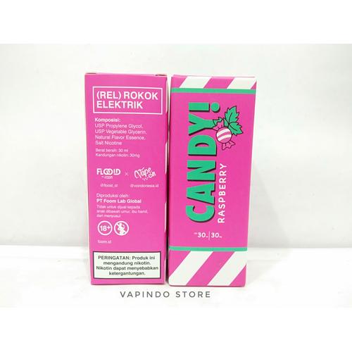 Jual SALT FOOM CANDY RASPBERRY 30ML NIC 30MG SALTNIC BY FOOM - Jakarta ...
