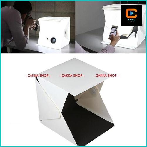 Jual New LARGE BIG Mini Photo Studio Mini Simple Box Lipat Portable LED ...