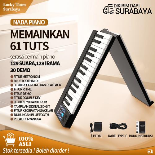 Jual keyboard portabel bluetooth61tombol piano listrik pintar keyboard ...