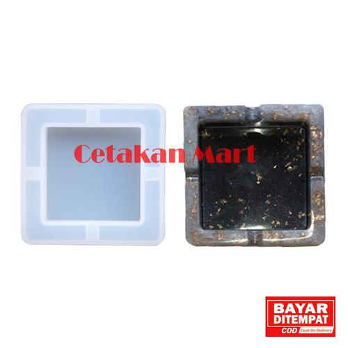 Jual CM Cetakan Silikon Resin Craft DIY Ashtray Asbak Kotak 4 Lubang ...