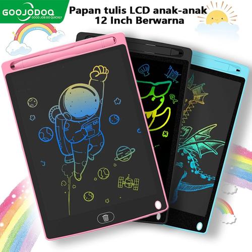Promo GOOJODOQ Educational Digital Doodle Drawing Pad Tablet LCD 12 ...