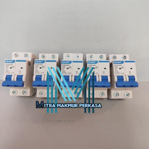 Jual MCB CHINT 1/2/4/50/63A 2phase 10KA CHINT 2P BARU MCB NXB-63H - 63 ...