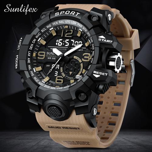 Promo Sunlifex Jam Tangan Pria Original Olahraga Jam Digital ...