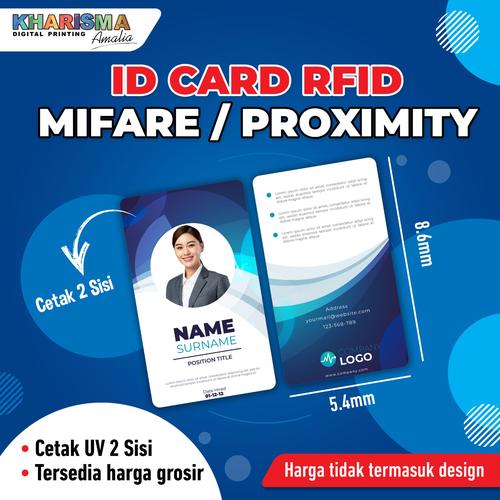 Promo CETAK ID CARD KARTU PENGENAL RFID KARYAWAN PROXIMITY MIFARE ...