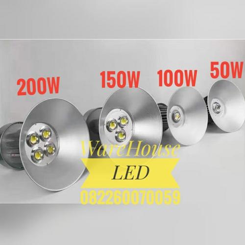 Jual Lampu Led Highbay 50 100 150 200 w watt Industri Gudang Cob High ...