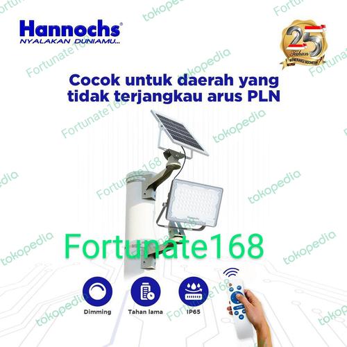 Jual Lampu Sorot LED Hannock Flood Light Solar Cell Panel Surya - 60 ...