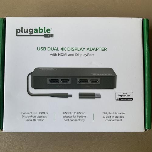Jual PLUGABLE USBC-6950U USB C 3.0 Displaylink Dual Monitor M1 Macbook ...