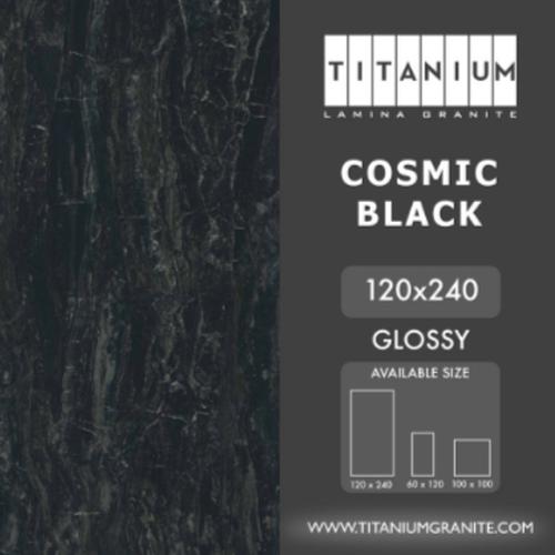 Jual Titanium Cosmic Black Glossy uk. 60x120 | LAMINA GRANITE TILES - Jakarta Barat - T.K.P ...