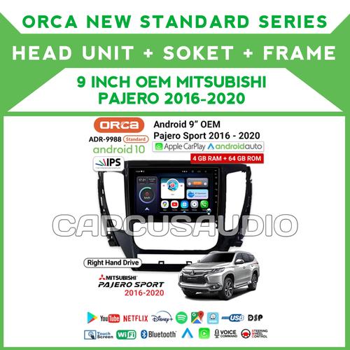 Jual HEAD UNIT ANDROID 9 INCH OEM PAJERO 2016-2020 ORCA NEW STANDARD ...