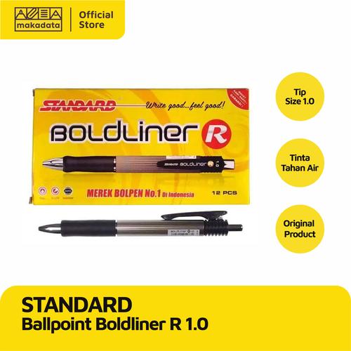 Jual BOLPEN / BALLPOINT / PULPEN STANDARD BOLDLINER R 1.0 BLACK (1PCS ...