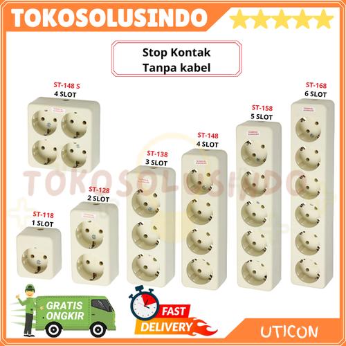 Jual Stop Kontak UTICON Arde Terminal Kuningan Tanpa Kabel / Colokan ORI - 1LB | ST-118 - Kota ...