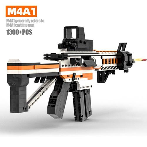 Jual Military Moc M4A1 Gun Building Blocks Ww2 Swat Gun Assembly Mod ...
