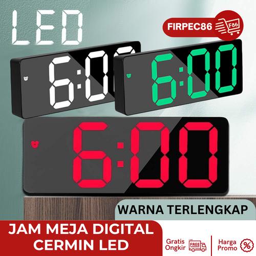 Jual Jam Meja Digital Led Weker / Smart Digital Alarm Clock Mirror ...
