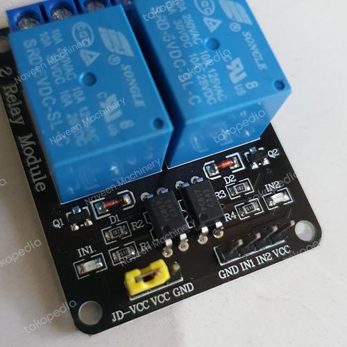 Jual Module Relay 2 Channel 5V Optocoupler Arduino CNC Active Low - Kab ...