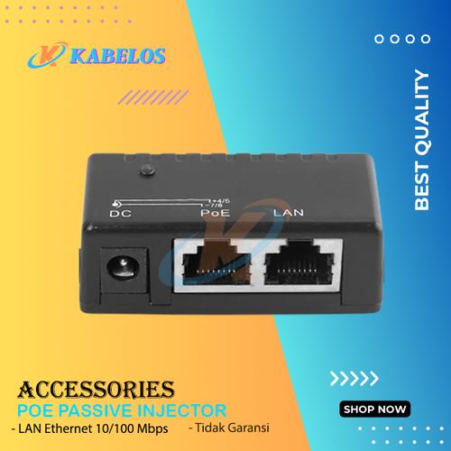 Jual POE Passive Injector | POE Injektor DC LAN 10/100 - Jakarta Pusat ...