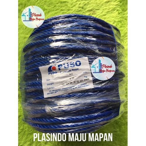 Jual Tali tambang 8mm PER METER - Tali tambang PE 8mm - Tali tambang puso 8 - Biru, 8 MM - Kota ...