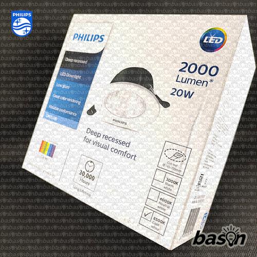Jual PHILIPS DN350B 20W 2000lm D150 6" - LED Downlight Deep Recessed CRI90 - Putih 6500K ...