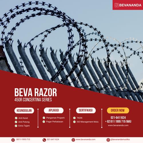 Jual Kawat Silet BTO-30 BEVA Razor 450 R Series Concertina - Jakarta ...