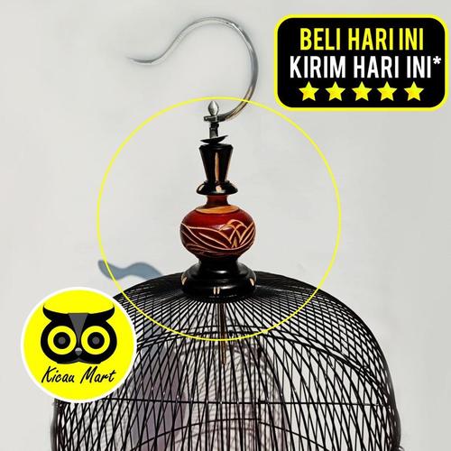 Jual PION KAYU UKIR PION CUKIR PION SANGKAR KANDANG BURUNG LOVEBIRD ...