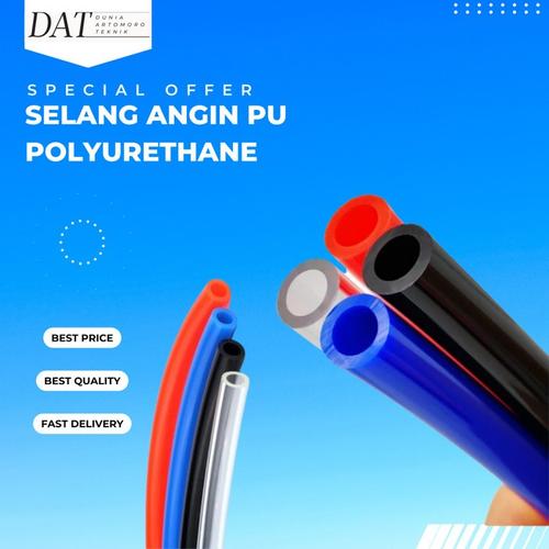 Jual Selang PU Pneumatic POLYURETHANE OD 6mm x 4mm Harga Per Meter - Putih (Clear) - Jakarta ...