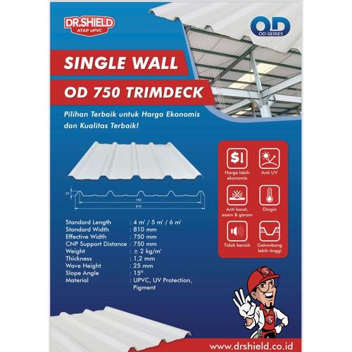 Jual Atap Upvc Dr. Shield Single Wall OD 750 Trimdeck - Kota Tangerang - Distributor Aplus Pusat ...
