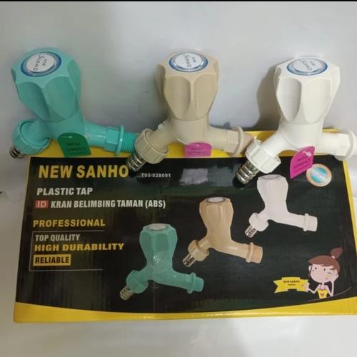 Jual Kran Plastik Pvc Abs New Sanho 1/2 inch / Keran Air Pvc Mahkota ...