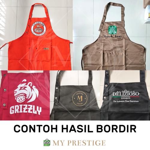 Jual Bordir Sablon Celemek Apron Custom - bukan harga fix - Kota ...