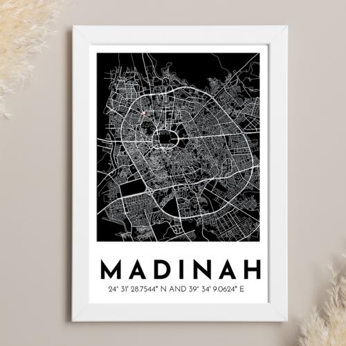 Jual City Map Art Pajangan Dinding Poster Peta Kota Wall Decor Frame ...
