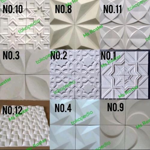 Jual wallpanel beton tempel/3dimensi/hiasan dinding minimalis/20x20cm ...