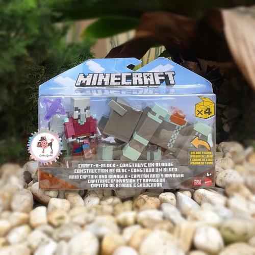 Jual Minecraft Craft-a-Block Ravager & Raid Captain Action Figure ...