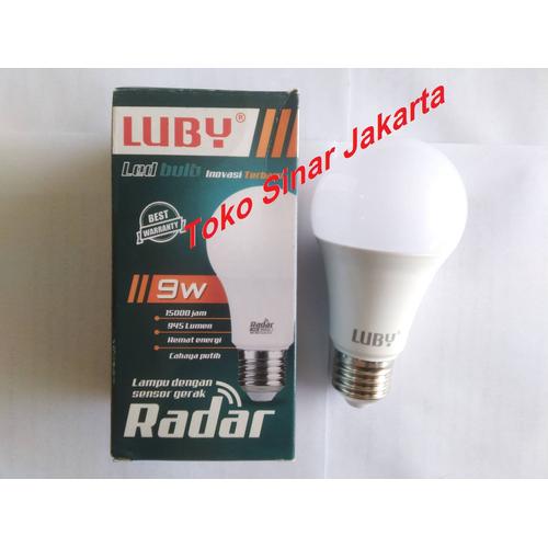 Jual Lampu Bohlam LED Sensor Gerak Motion Sensor Lampu LED Radar LUBY 9 ...