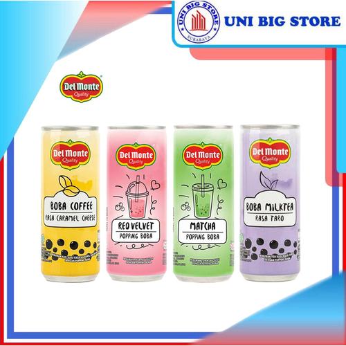Jual Delmonte Del Monte Boba Milk Tea Taro dan Coffee Caramel Cheese ...