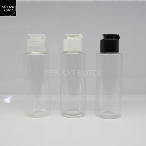 Jual BOTOL RF 100ML PET NATURAL FLIPTOP JAMUR HITAM PUTIH CLEAR 100 ML ...