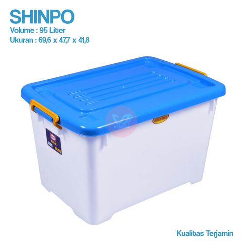 Jual CONTAINER BOX PLASTIK KOTAK PENYIMPANAN CB 130LITER - shinpo 95 ...