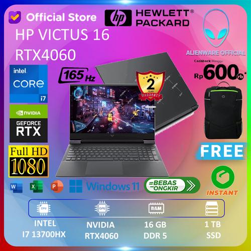 Promo HP GAMING VICTUS 16 RTX4060 8GB I7 13700HX 16GB 1TB W11+OHS 16 ...