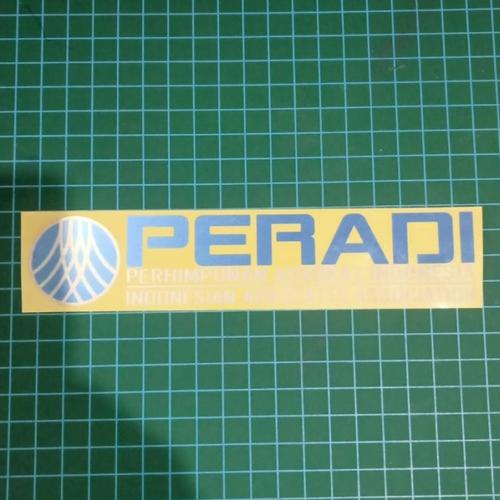 Jual stiker cutting sticker PERADI bisa untuk di mobil motor atau ...
