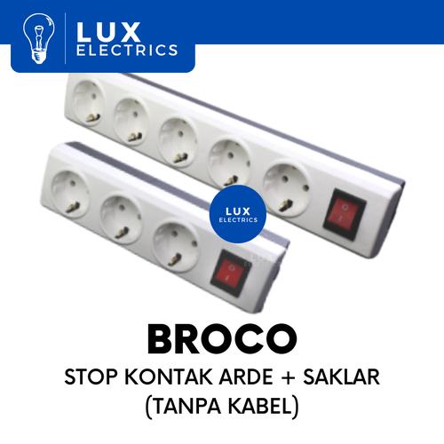 Jual Stop Kontak Outbow+Saklar BROCO 3/4/5/6 Lubang/Terminal/Colokan/OB - 4 Lubang - Kota ...