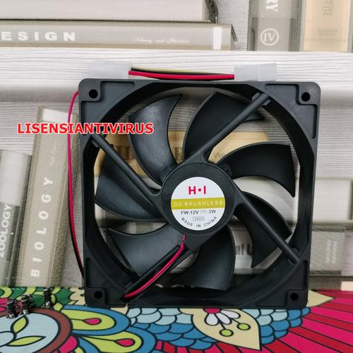Jual Fan Case 12 Cm Fan 12cm Hitam Fan Black No RGB For Casing PC Case ...