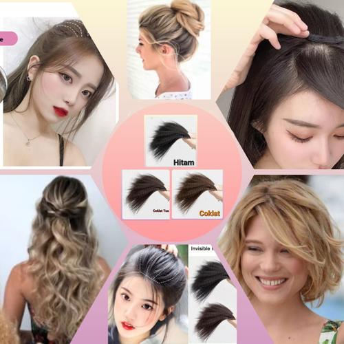 Jual HAIR SINTETIS PENAMBAH VOLUME RAMBUT MODEL TEBAL PENGGANTI SASAK ...
