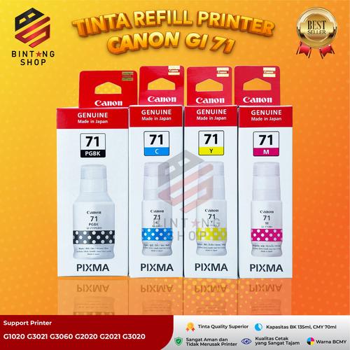 Promo Tinta Canon Gi 71 Tipe Printer G1020 G2020 G2021 G2060 G3020 ...