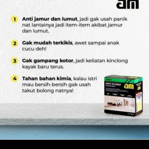 Jual AM 55 pengisian nat granit epoxy tille grut warna chine blwe 1 kg ...