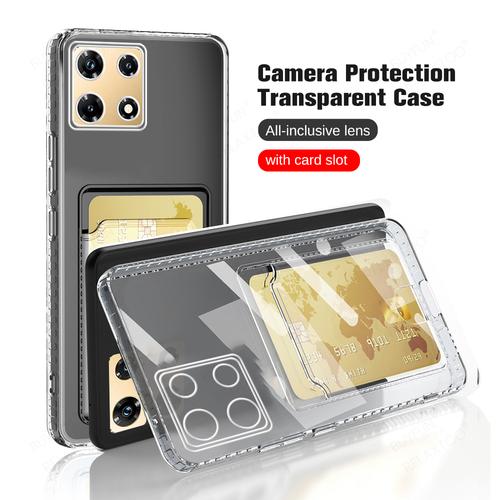 Jual Case Infinix Note 30 30 PRO Wallet Card Slot Bening Clear Softcase TPU - NOTE 30 - Jakarta ...