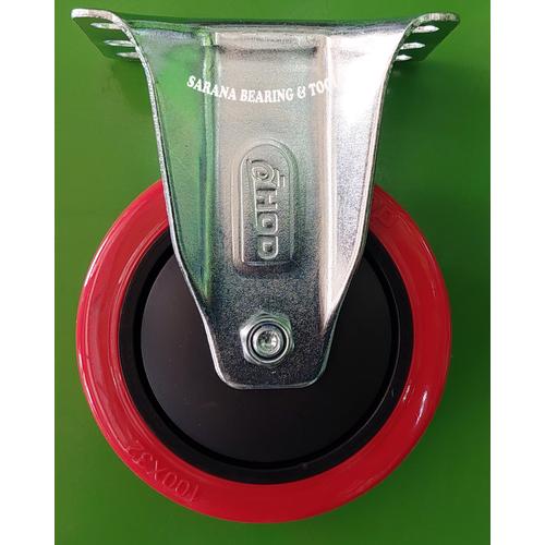 Jual RODA TROLI 4 Inch PU MEDIUM DUTY Merk HOD Type Mati / Fixed - Kab ...