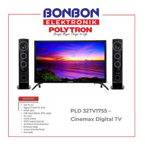 Promo [INSTANT] Polytron LED 32 Inch DIGITAL TV PLD 32TV1755 HD SPEAKER ...