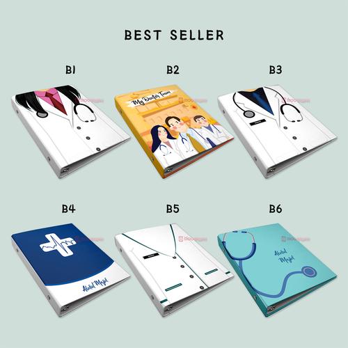 Jual Binder Custom A5 B5 Dokter Perawat / Notebook / Buku / Diary / Jurnal - Garis 100 Hal, B5 ...