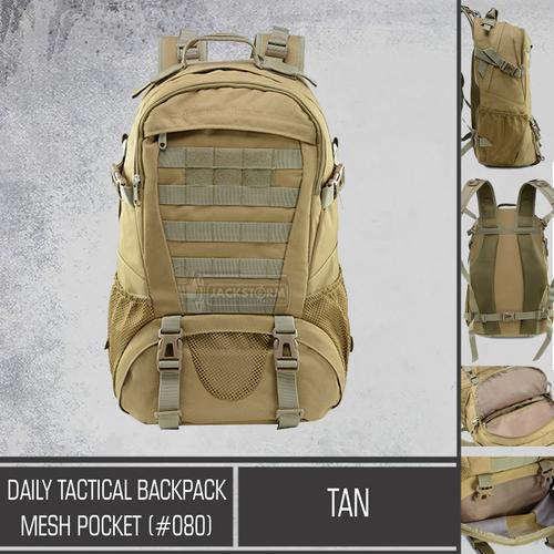 Jual Daily Tactical Backpack Mesh Pocket (#080) - Tan - Kab. Sleman ...