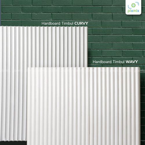 Promo Alas Foto Papan Gelombang / Hardboard Wavy Curve Relief / Wall ...